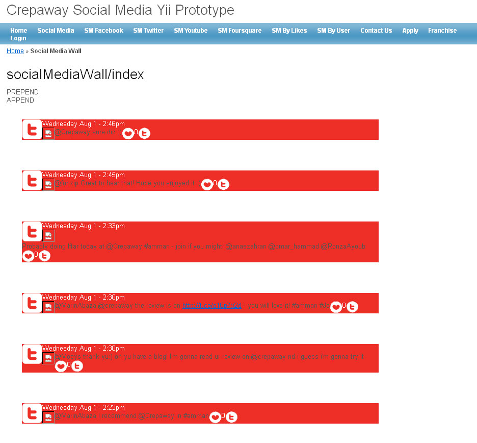 Social Media Yii Module – Roy Massaad Portfolio
